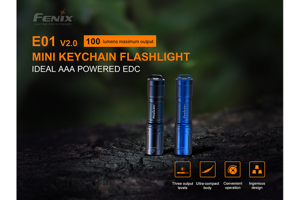 Fenix E01 V2.0 AAA LED Flashlight - Wildcat Mini BMX