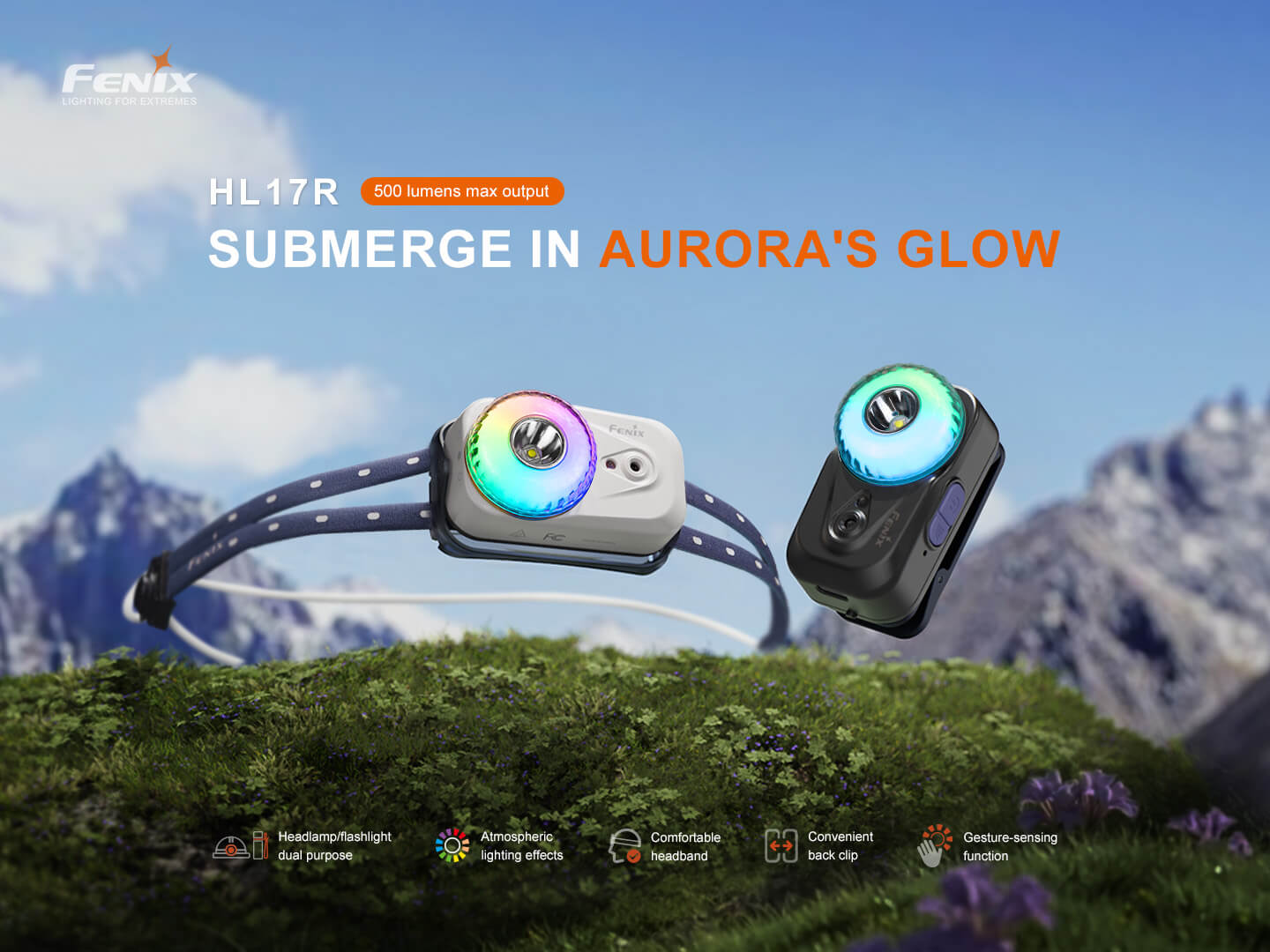 Fenix HL17R Multicolor 2-in-1 Headlamp - Wildcat Mini BMX